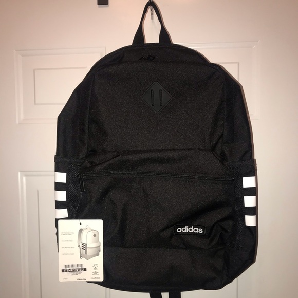 adidas | Bags | Adidas Core Backpack Black White | Poshmark
